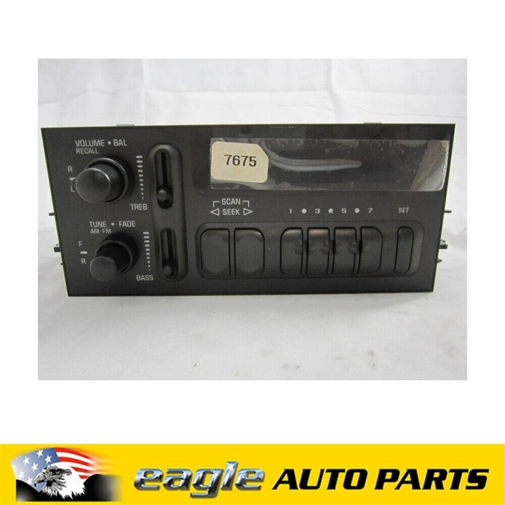 CHEV C1500 1995 - 1998 GENUINE DELCO RADIO # 09367675 — Eagle Auto Parts