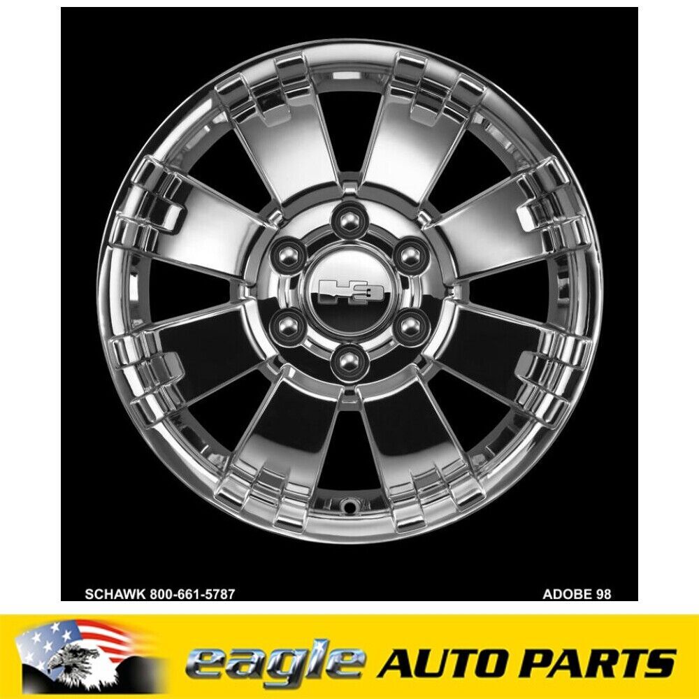 HUMMER H3 18 x 7.5 GENUINE GM CHROME ALLOY MAG WHEEL PLUS CAP # 178014 ...