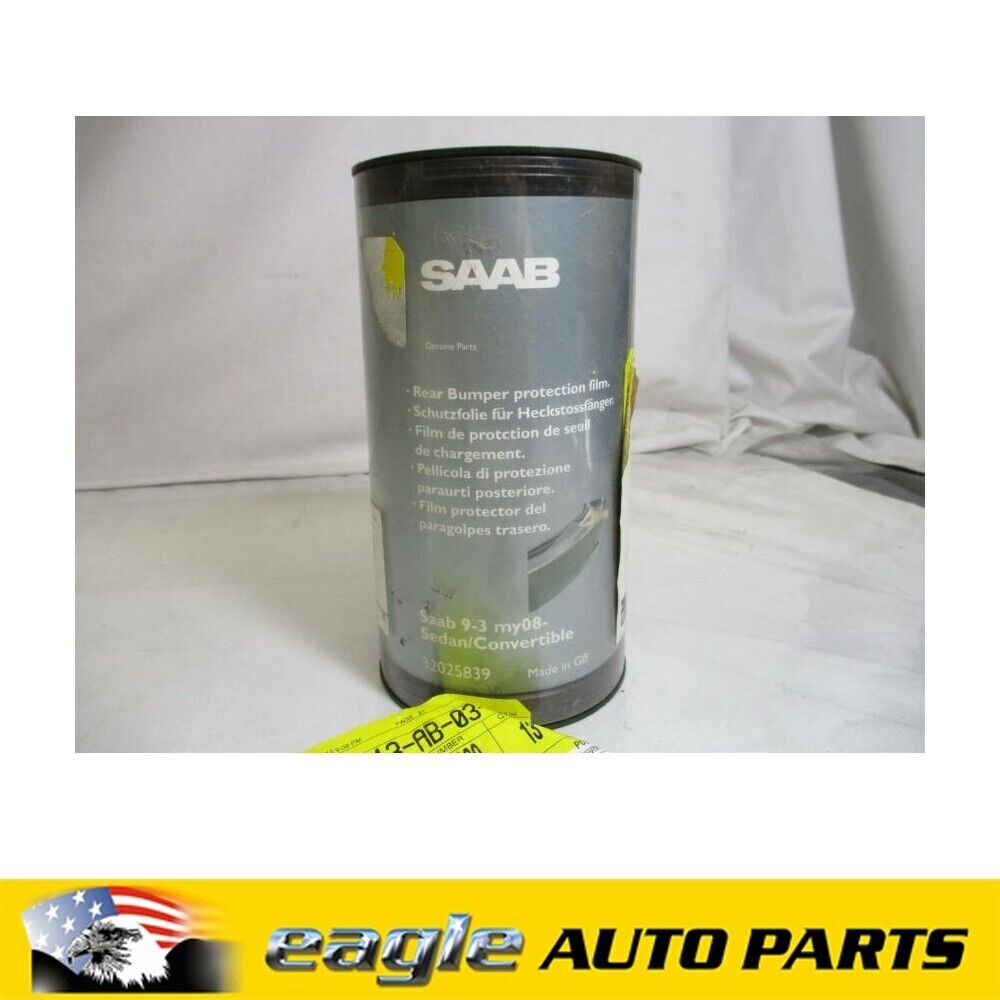 Genuine SAAB 9-3 2008 - 2011 CV 4 Door Rear Bumper Protective Film # 3 ...