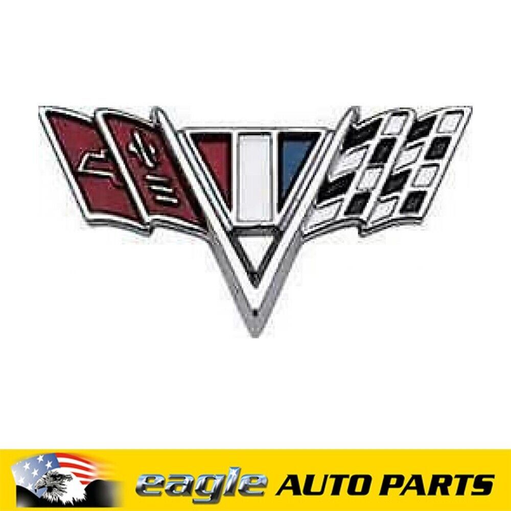 CHEV NOVA 65 66 67 "V-FLAG" FRONT FENDER EMBLEM # 3840318 — Eagle Auto ...