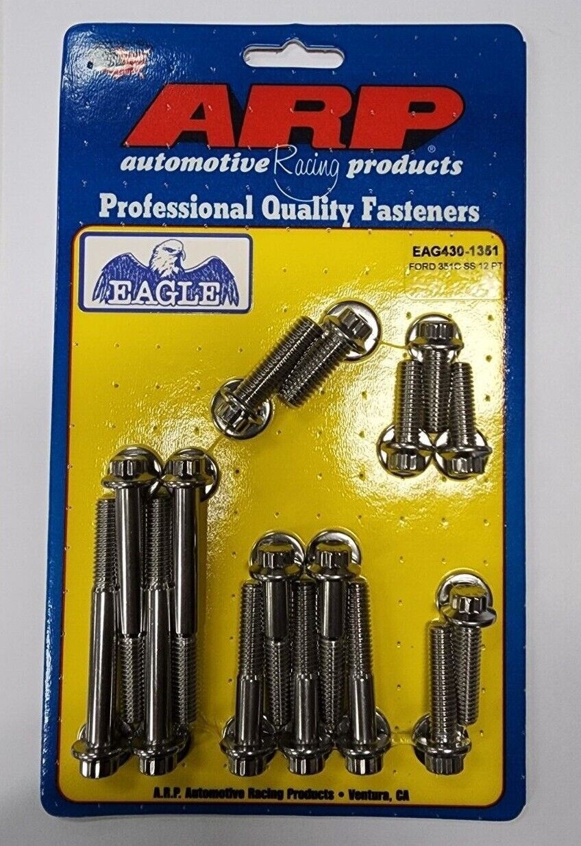 ARP Water pump timing cover Bolt Kit SS Ford 302 - 351 Cleveland # 430 ...