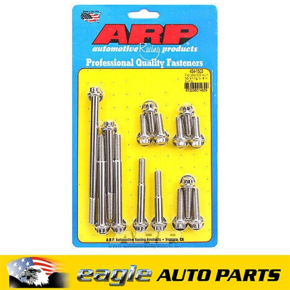 Ford 289 302 Windsor ARP Timing Cover & Water Pump Bolt Kit # 454-1503 ...