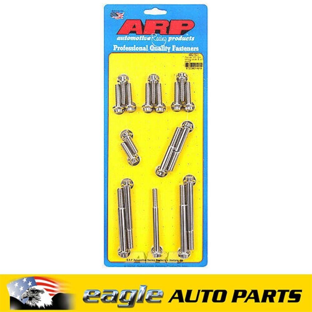 PONTIAC V8 ARP SS 12PT TIMING COVER & W/PUMP BOLT KIT # 490-1501 ...