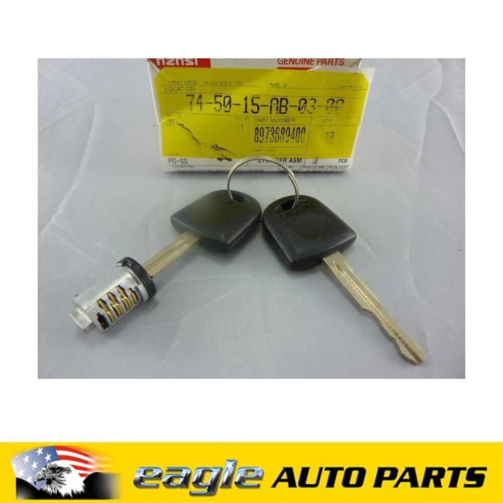 HOLDEN RA RODEO 03 - 06 4JA1 ENGINE GLOVE BOX LOCK BARREL & KEY NOS 89 ...