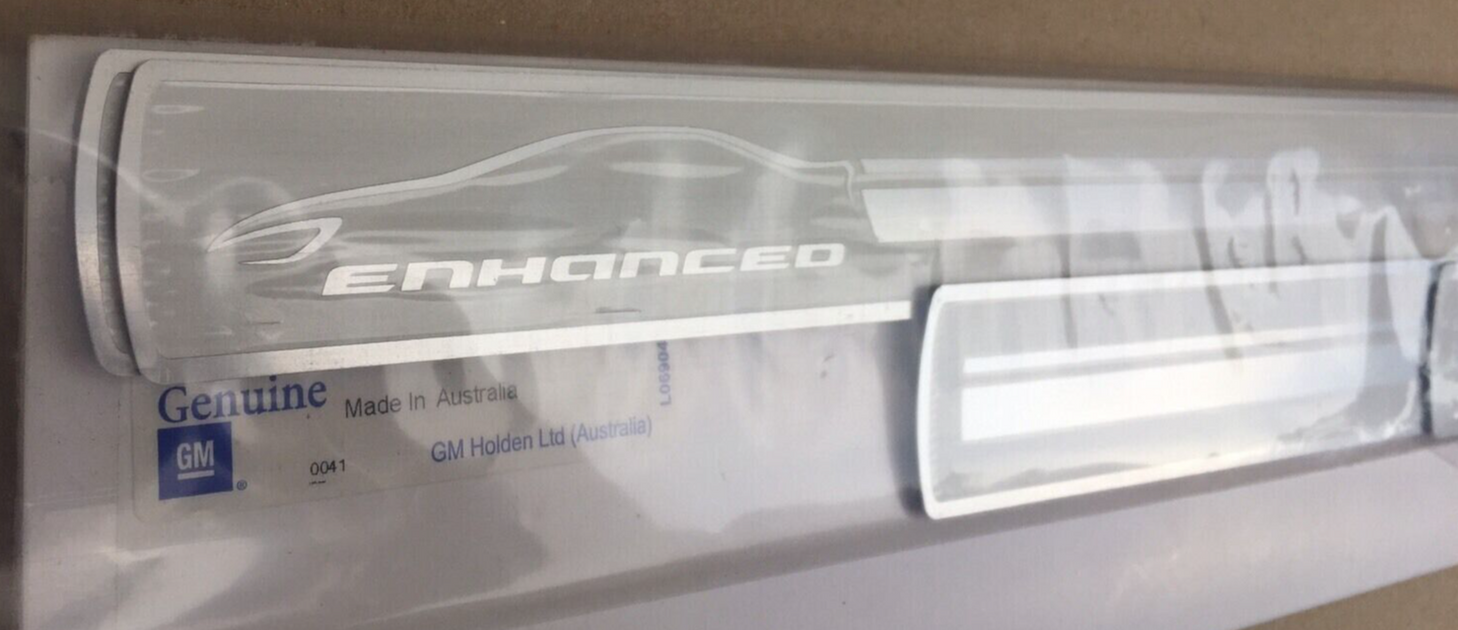 Holden VE VF Commodore Enhanced Logo Stainless Steel Sill Plates Front ...