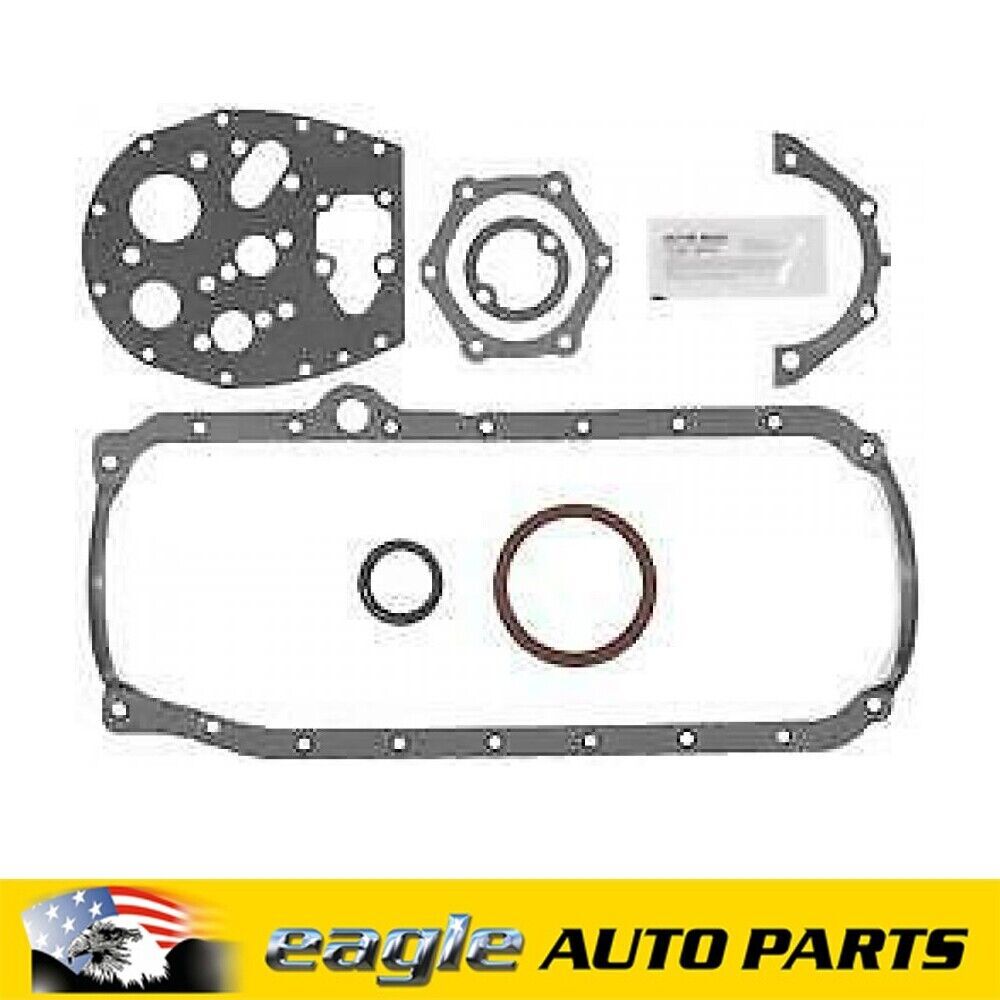 CHEV 305 350 MARINE 1PCE REAR MAIN SEAL LOWER GASKET CONVERSION SET ...