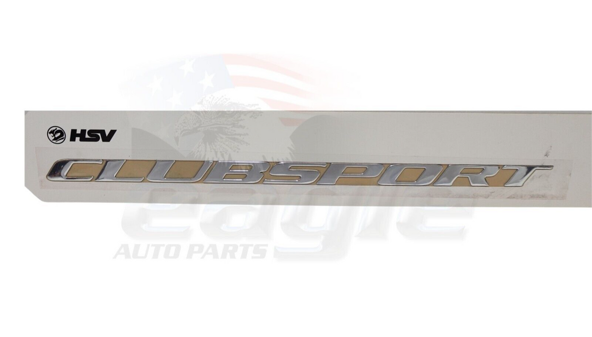 HSV Badge VY Clubsport Left Hand Chrome Genuine # E08-020603B8 — Eagle ...