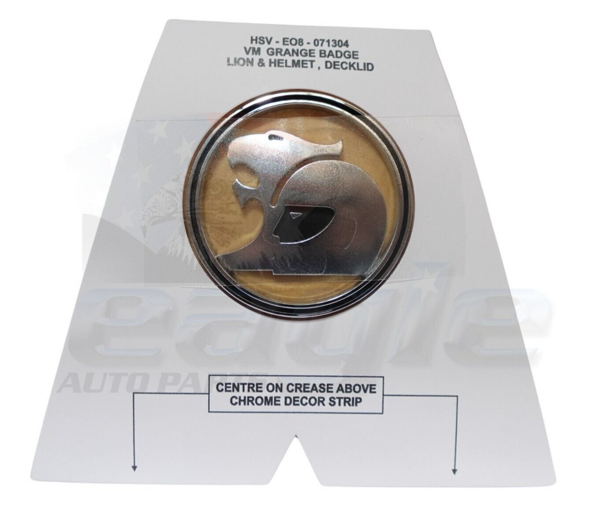 HSV Lion & Helmet Badge For WM WN Grange 2007 To 2017 Boot Lid / Trunk ...