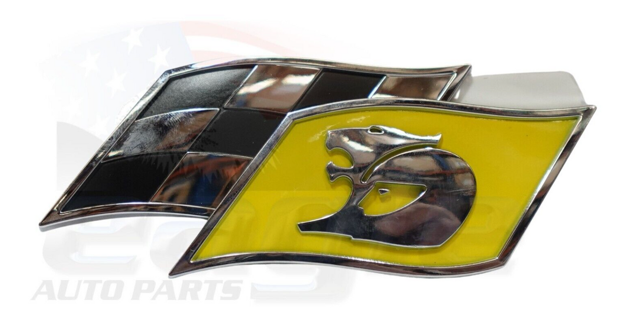 HSV Badge Flag Genuine Yellow VE E1 E2 E3 Clubsport R8 Maloo GTS # E08 — Eagle Auto Parts
