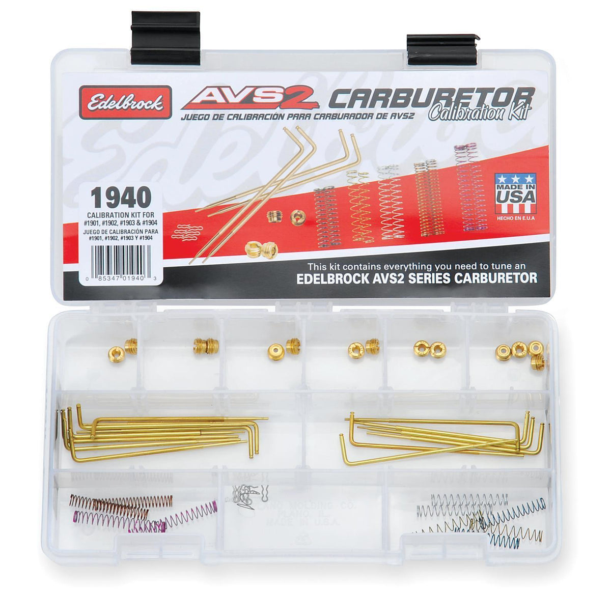 Edelbrock AVS2 Series Carburetor Calibration Kit # ED1940 — Eagle Auto ...