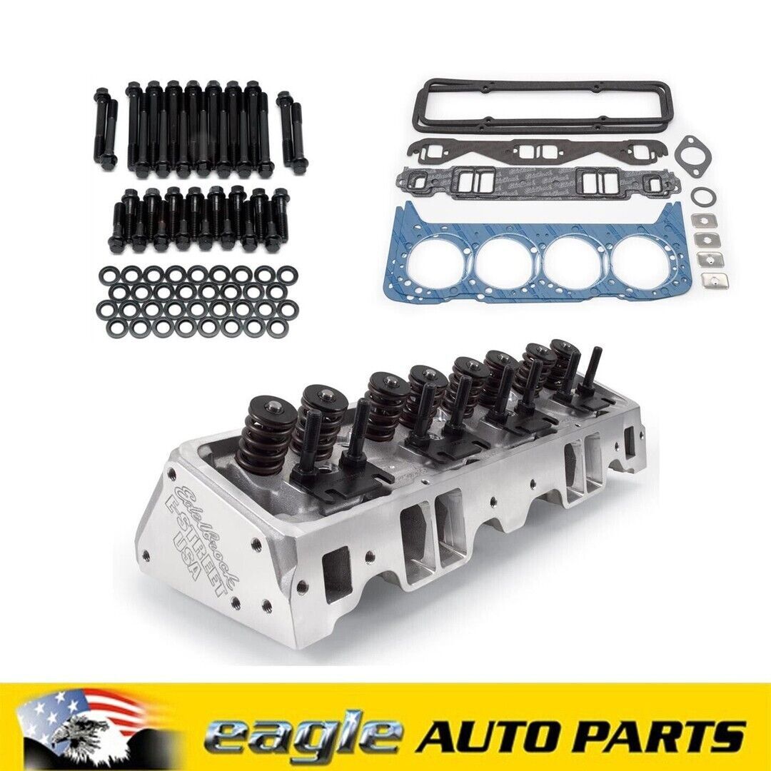 Chev 350 Early Engines Edelbrock E-Street Cylinder Heads # ED2240 ...