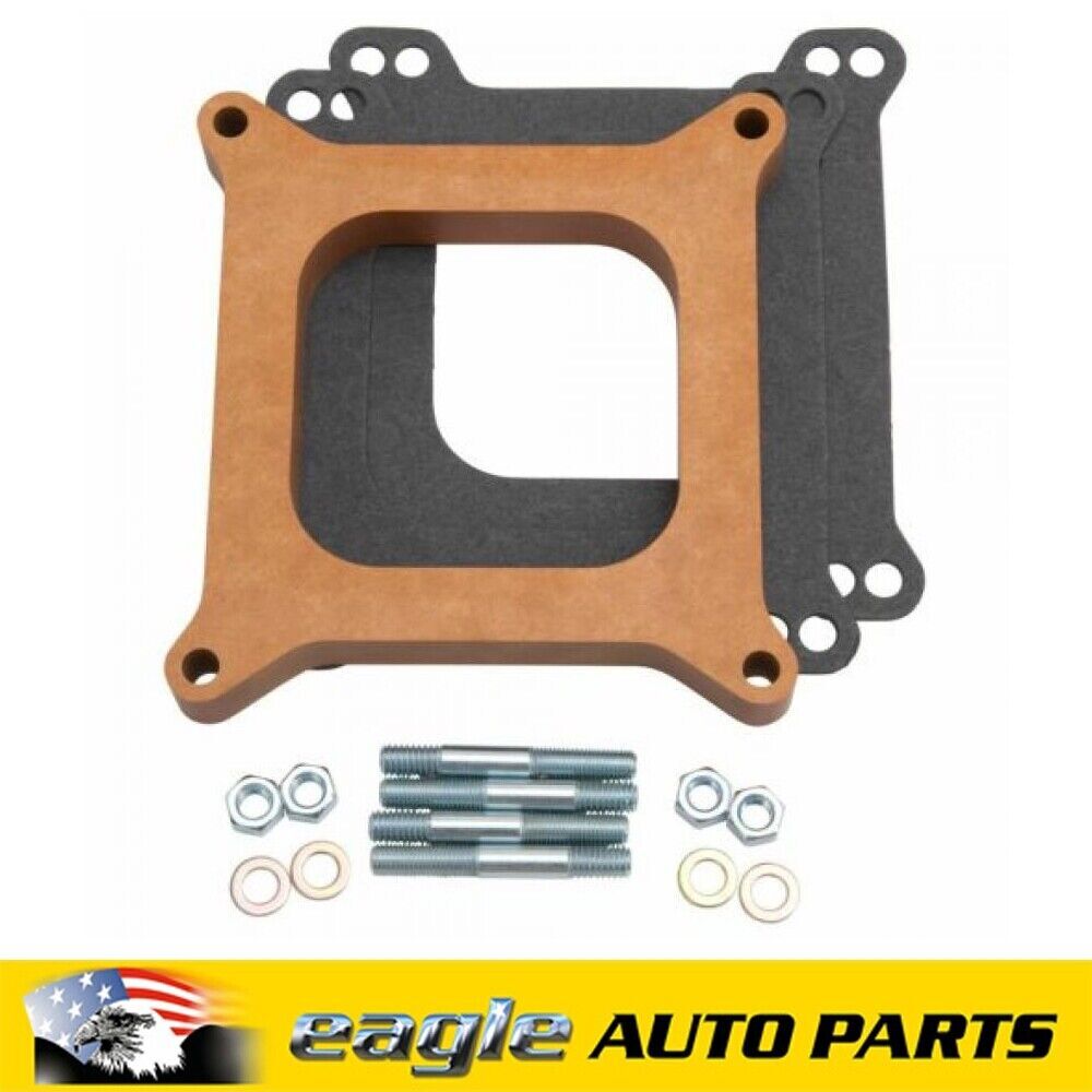 Edelbrock 3/4" Thick Open Center Design Wood Carburetor Spacer # ED871 ...