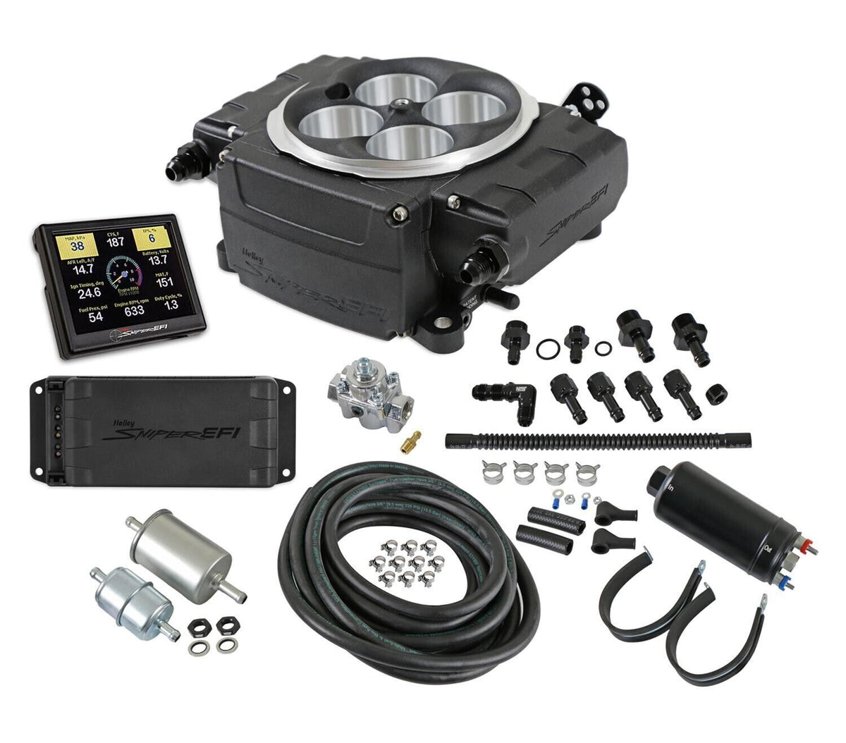 Holley Sniper 2 EFI Self-Tuning Fuel Injection System Master Kit # HO5 — Eagle Auto Parts