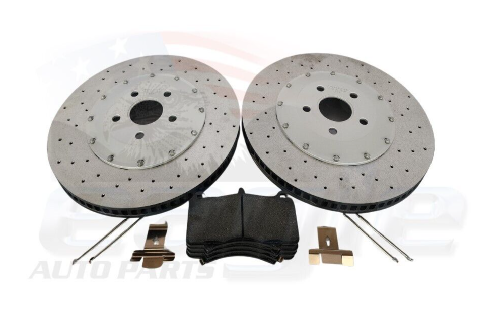 HSV VF GTS 6-Pot Front Disc Brake Rotors & Brake Pads Kit Genuine ...