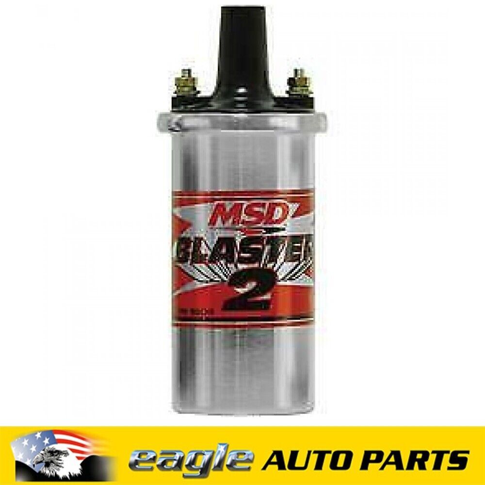 MSD Blaster 2 Ignition Coil Chrome 45,000 V # MSD8200 — Eagle Auto Parts