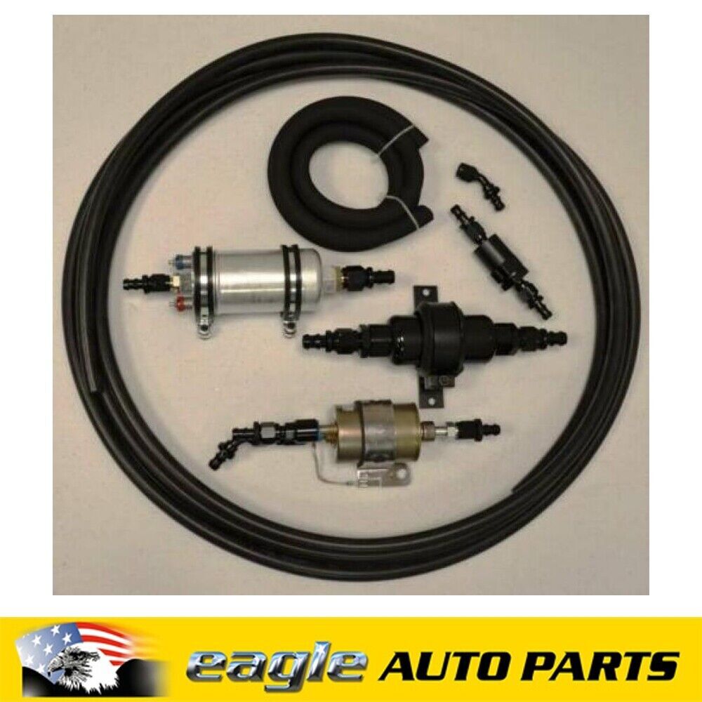 GM EFI Inline Frame Mount Fuel Delivery Kit with rear mounted regulato ...