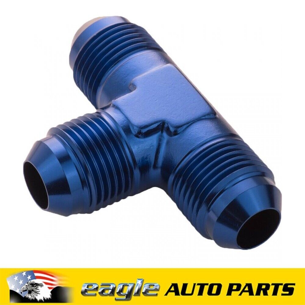 PFE Fittings Male Fitting -08AN Flare Tee Blue # PFE824-08 — Eagle Auto ...