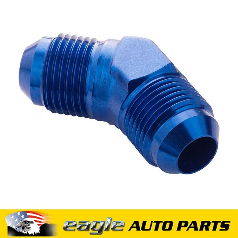 PFE Fittings Male Fitting -12AN 45 Degree Union Blue # PFE827-12 ...