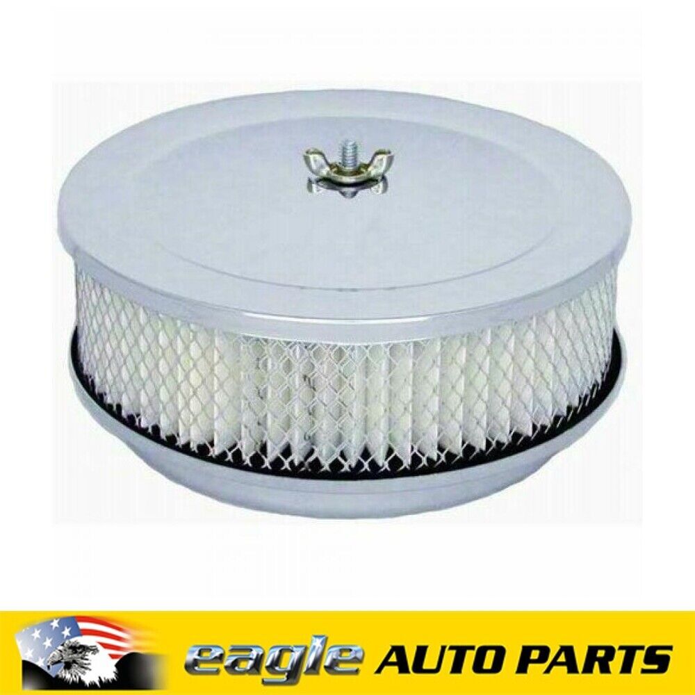 CHEV FORD HOLDEN CHROME 6 3/8" x 2 1/2 " AIR CLEANER SET UP # R2292BOX ...