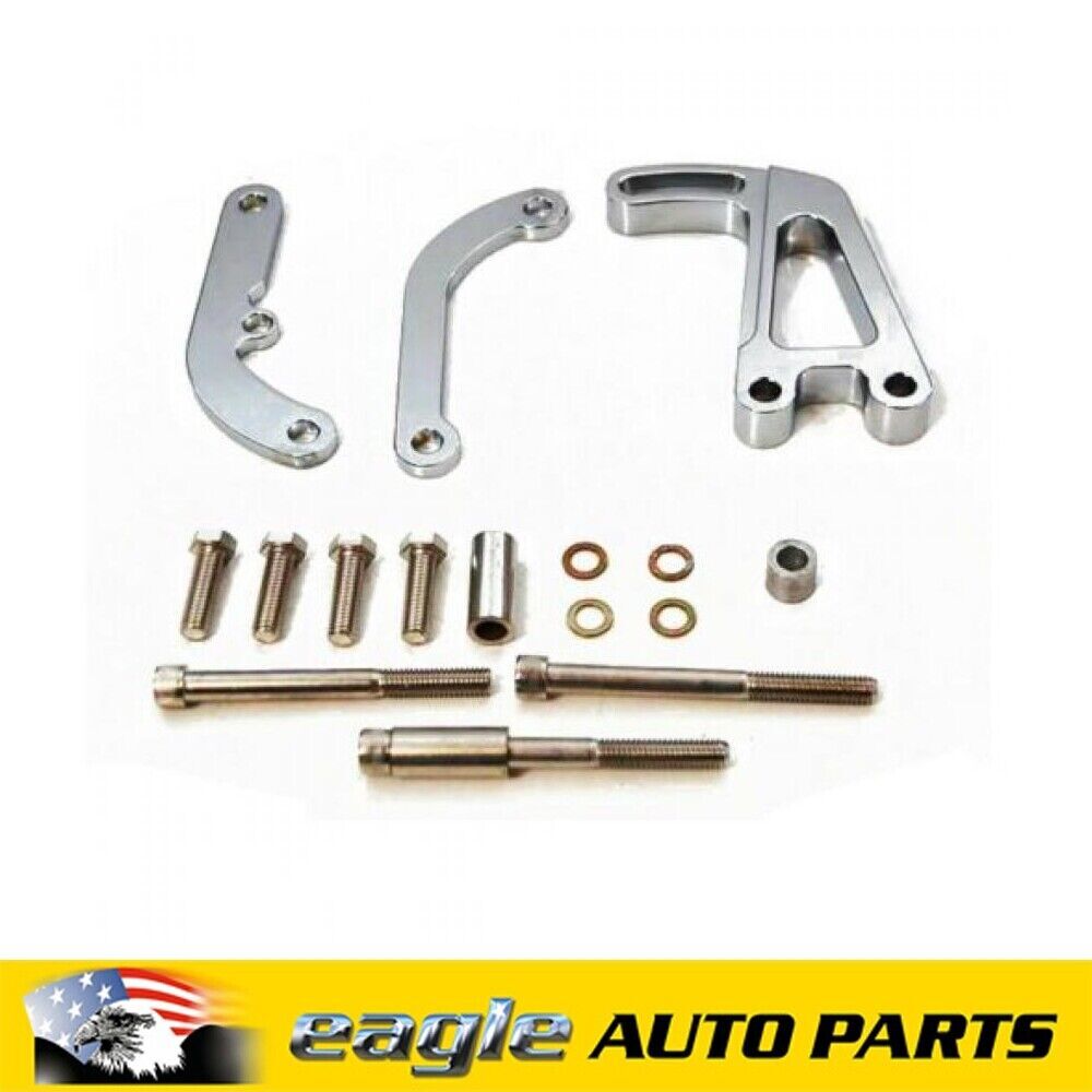 RPC CHEV 327 350 383 BILLET POWER STEERING BRACKET SET UP # R4368 ...