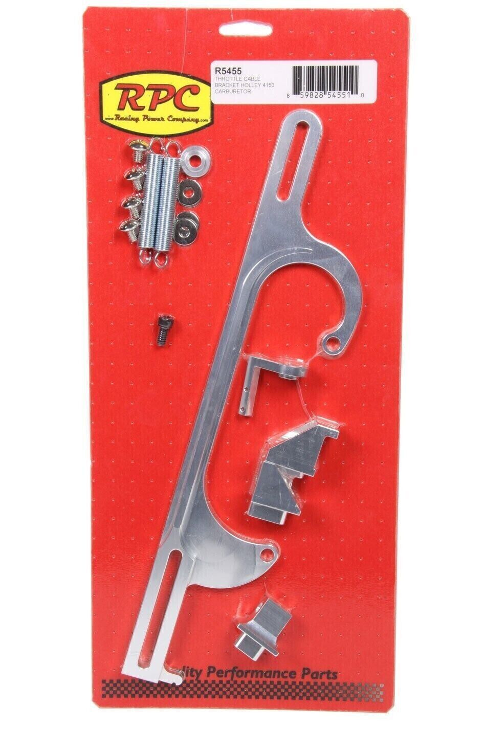 RPC Holley Carburetor 4150 Series Throttle Cable Bracket Kit Silver ...