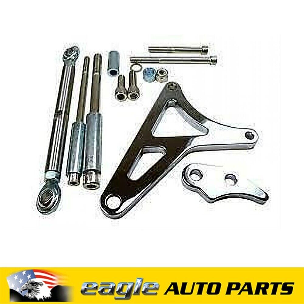 FORD 289 302 WINDSOR HI MOUNT ALTERNATOR BRACKET KIT POLISHED # R6413 ...