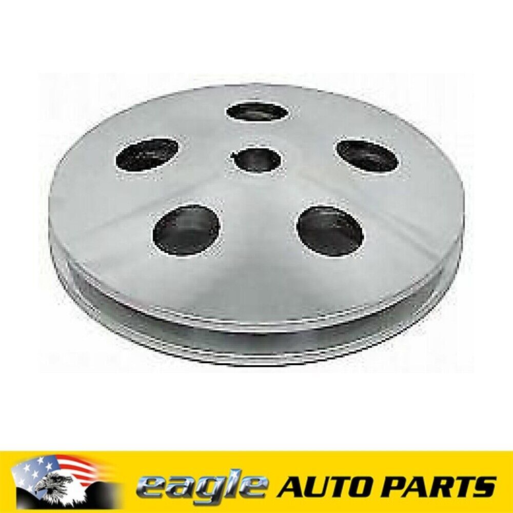 Chev 350 454 Polished Alum GM Single Groove Power Steering Pulley # R8 ...