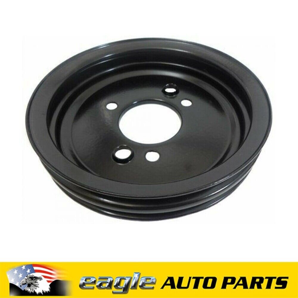 RPC Chev 396 454 Big Block Double Groove Crankshaft Pulley Black # R98 ...