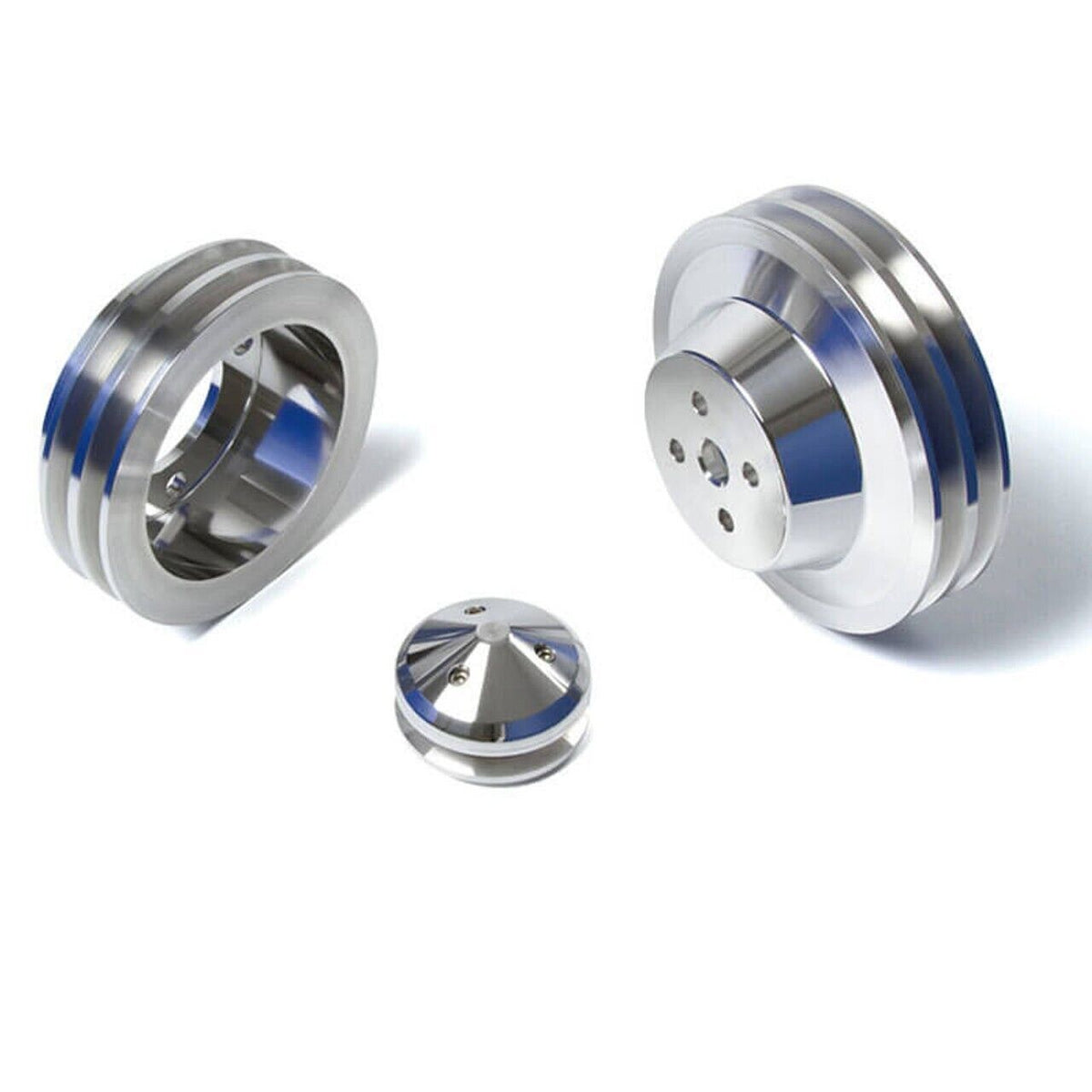 CVF Racing Ford 289 302 351 Windsor Pulley Kit 4 Bolt Crank Billet # S ...