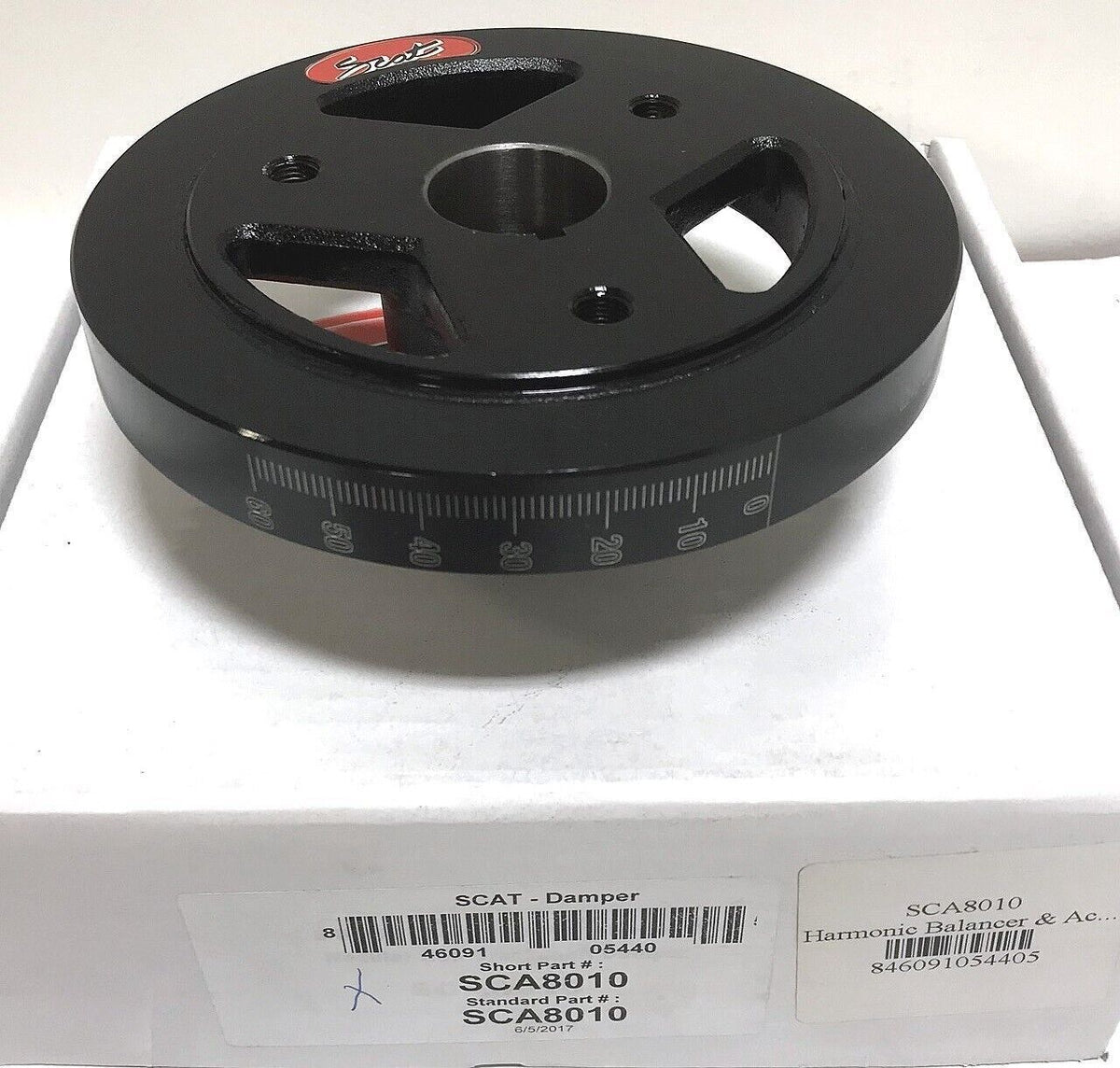 SCAT HARMONIC BALANCER CHEV 283 327 350 LIGHTWEIGHT INTERNAL BALANCE 6 ...