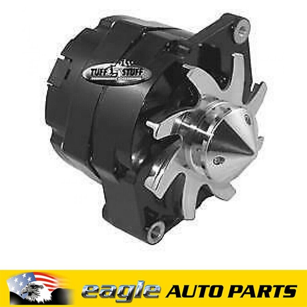 Tuff Stuff Silver Bullet Stealth Black Alternator GM Chev 100amp TUFF ...
